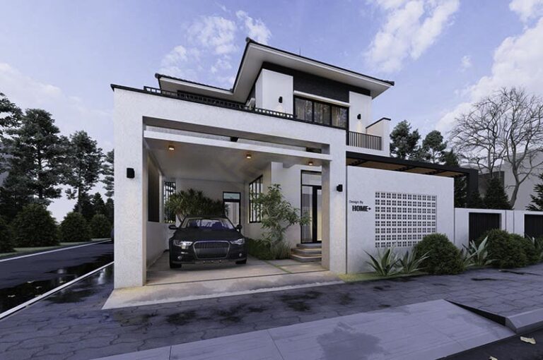 29+ mẫu nhà 2 tầng 4 phòng ngủ 80m2 tiện nghi, hiện đại